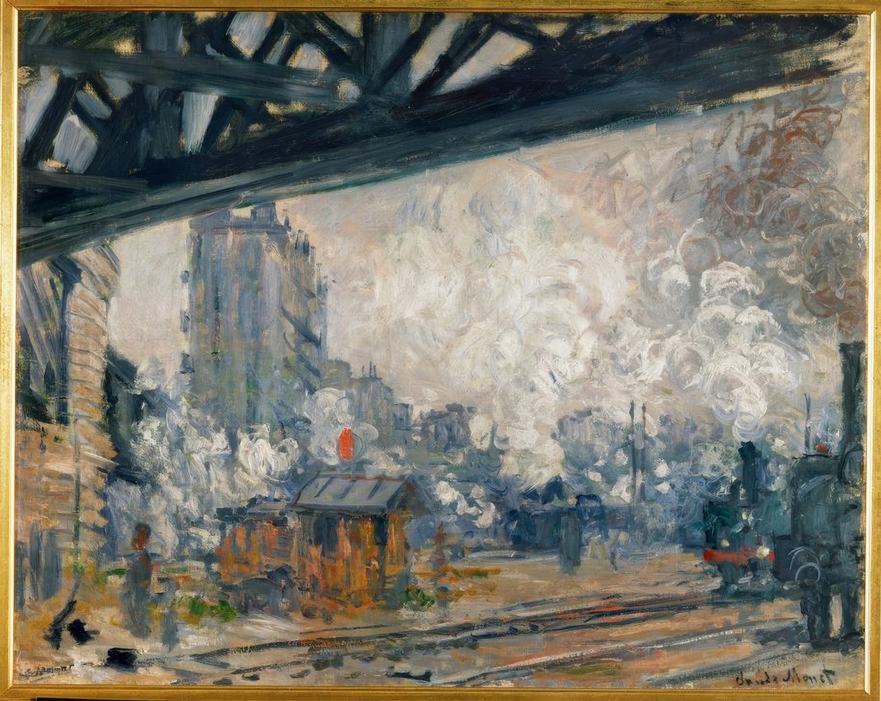 The Saint-Lazare Station, Exterior View by Claude Monet