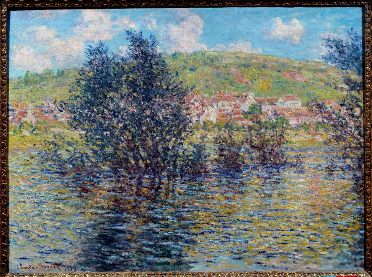 The Seine at Vetheuil, Sun Effect After Rain by Claude Monet