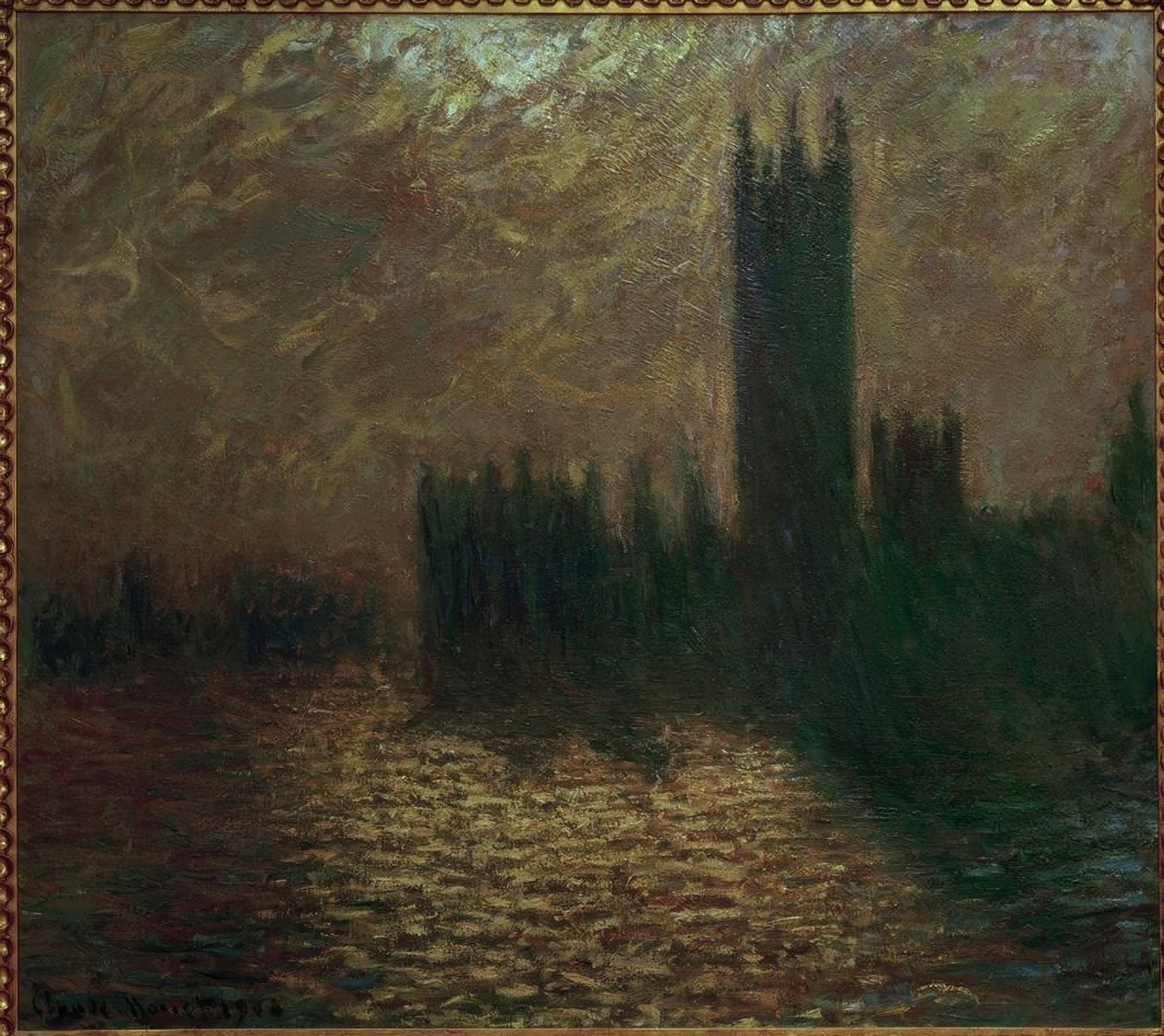 The Parliament, Stormy Sky by Claude Monet: Fine art print