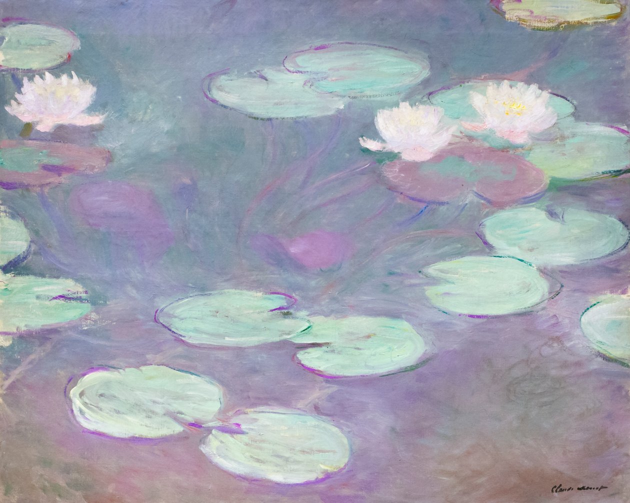 Pink Water Lilies by Claude Monet: Buy fine art print