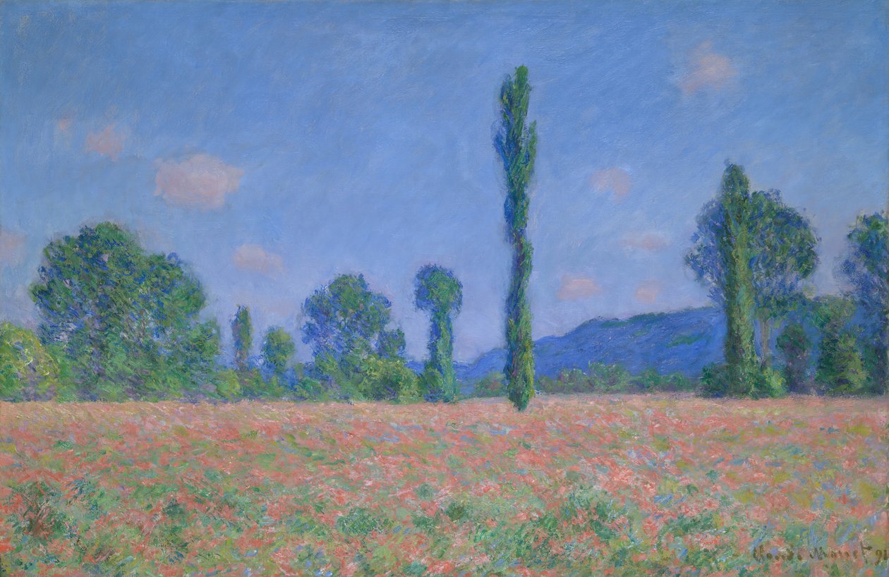 Poppy Field Giverny by Claude Monet: Buy fine art print