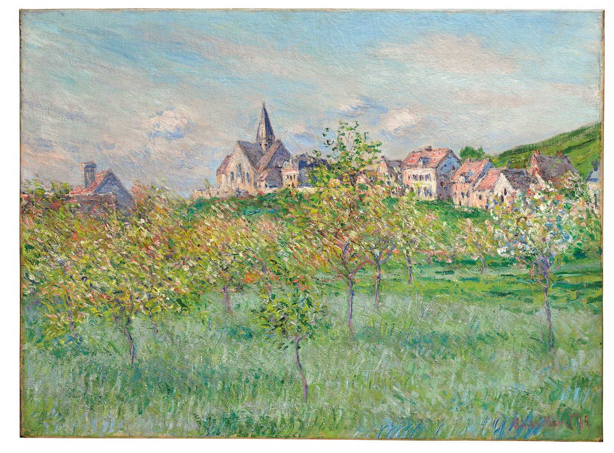 Spring in Giverny, afternoon effect, 1885 by Claude Monet