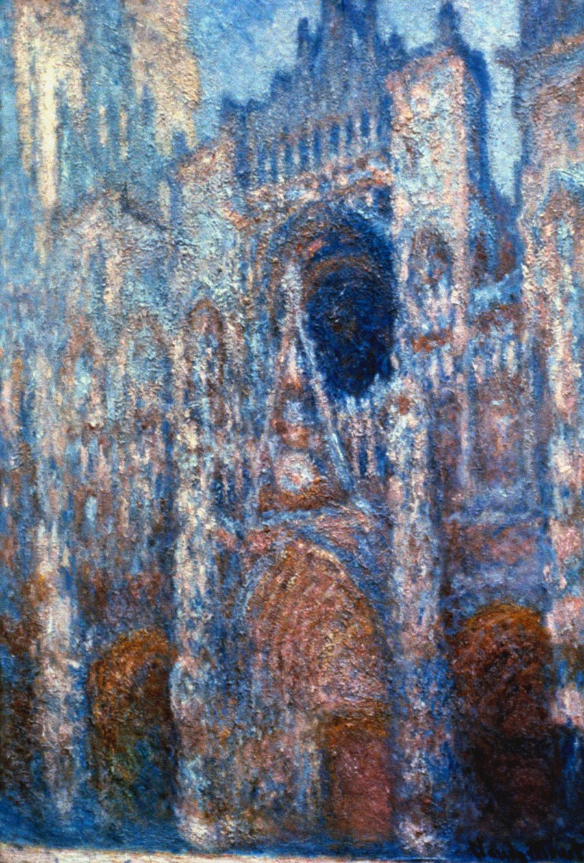 Rouen Cathedral, Sunlight by Claude Monet: Fine art print