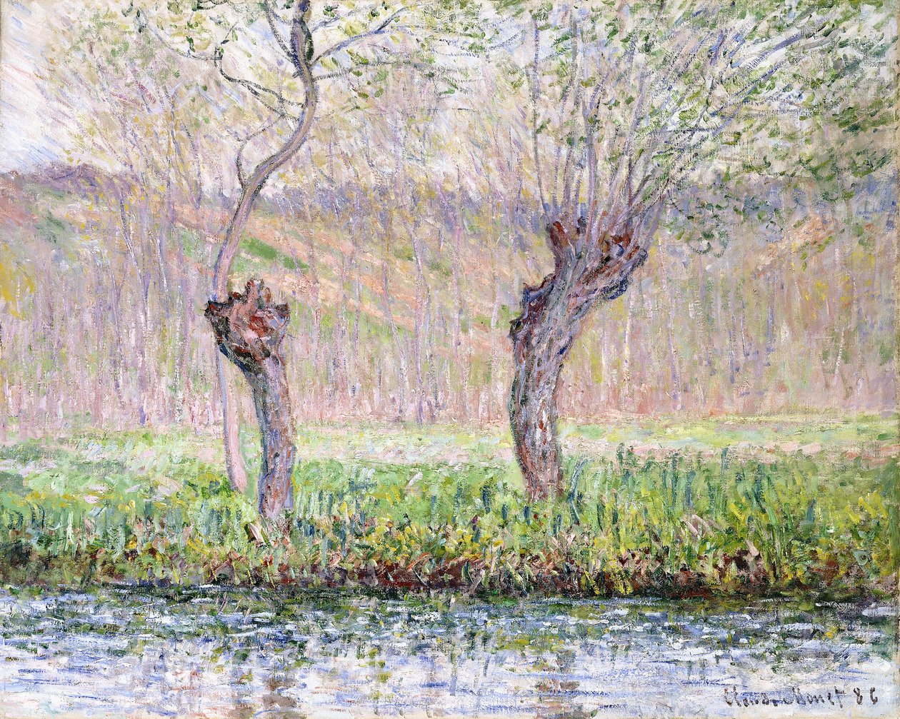 Spring, Willows by Claude Monet: Buy fine art print