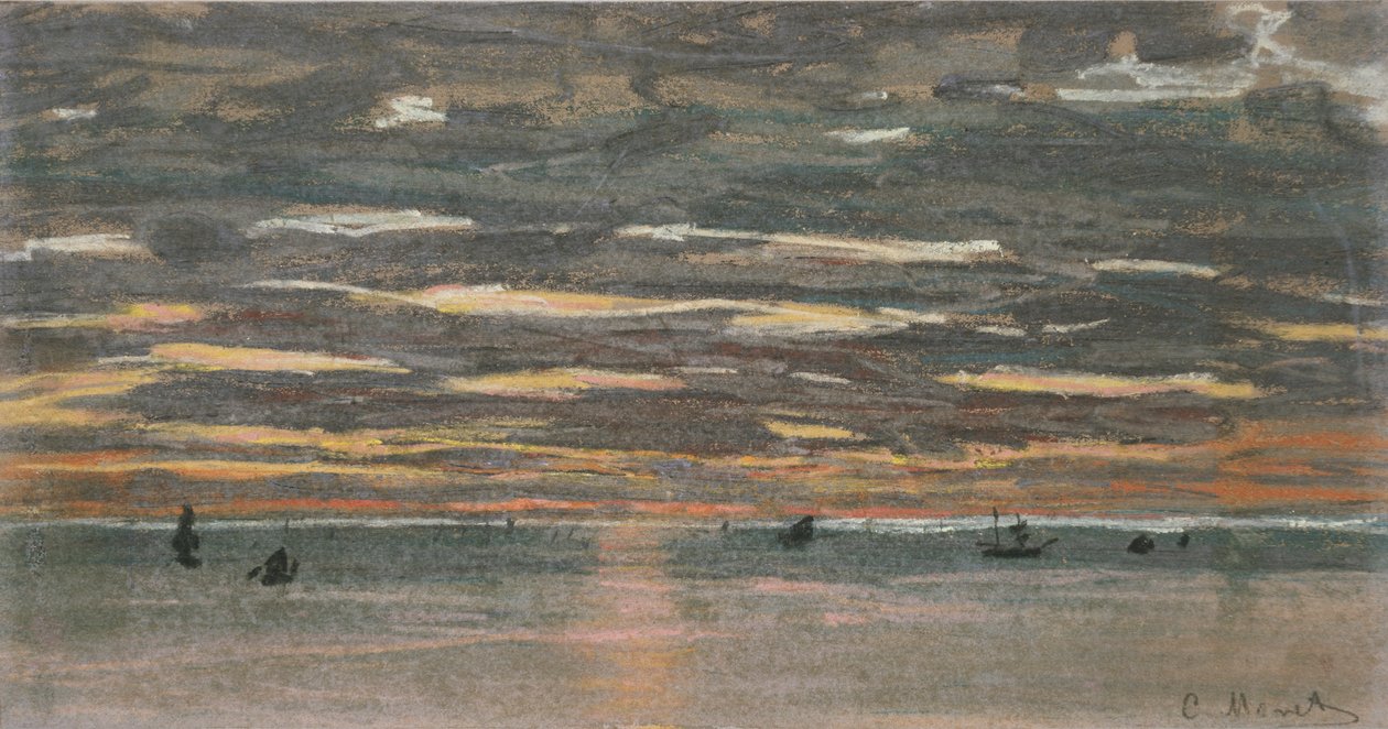 Sunset at Sea by Claude Monet: Buy fine art print