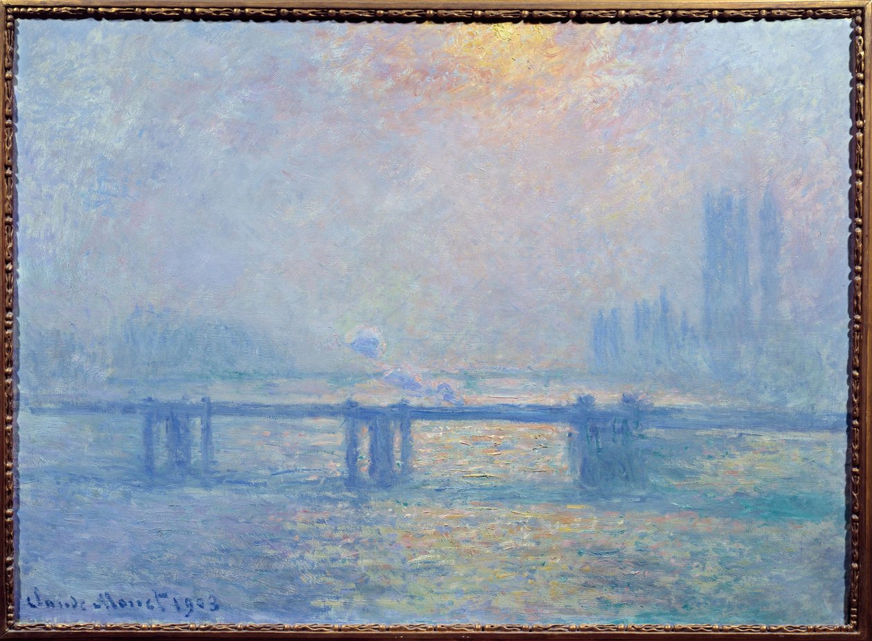 The Thames at Charing Cross, London by Claude Monet