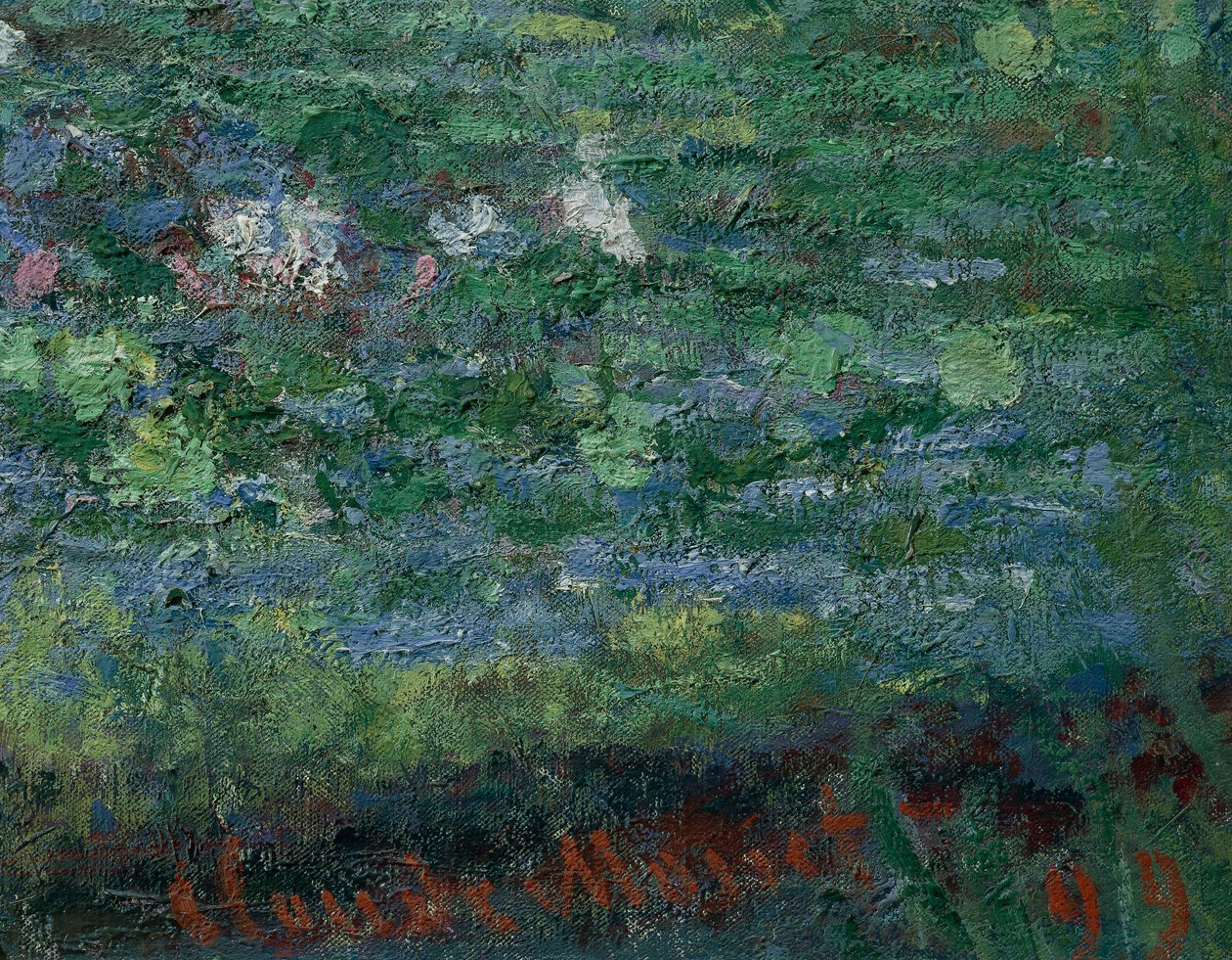 The Waterlily Pond: Green Harmony by Claude Monet