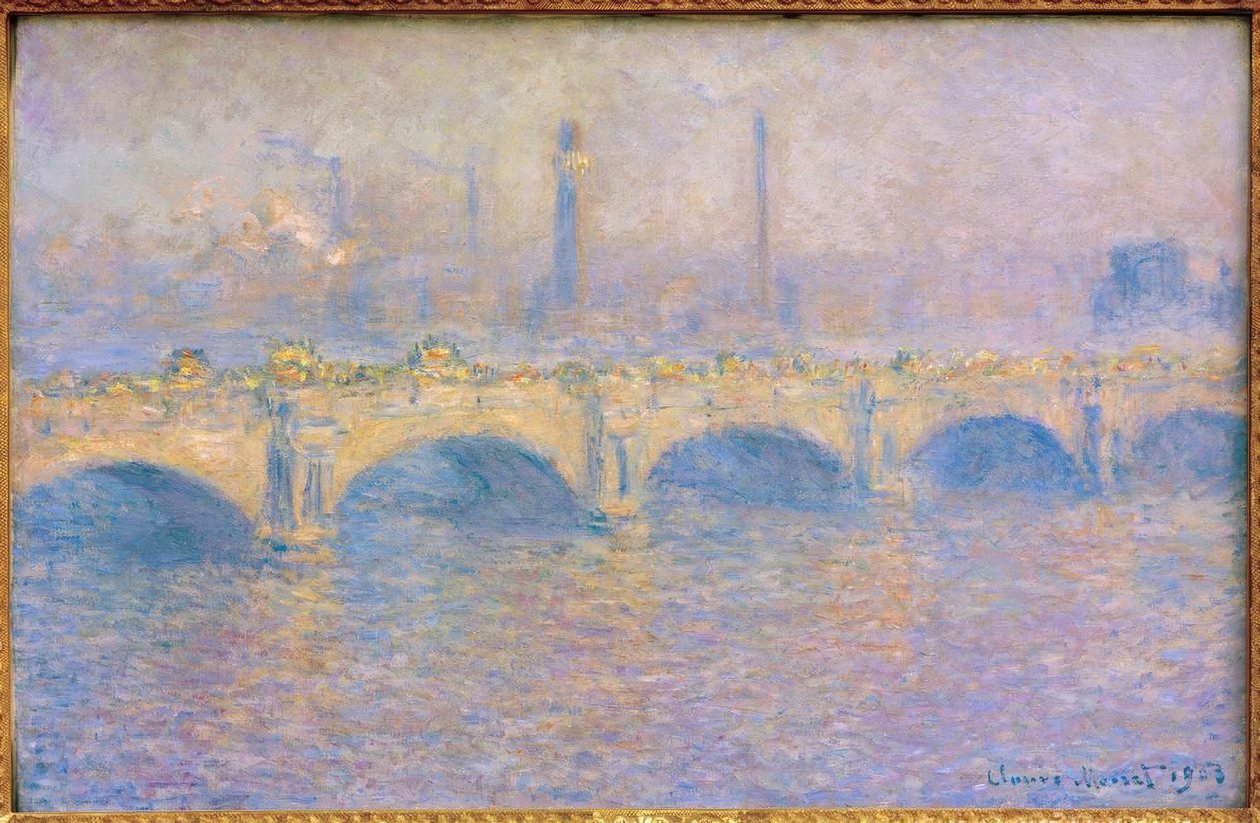 Waterloo Bridge, Sun Effect by Claude Monet