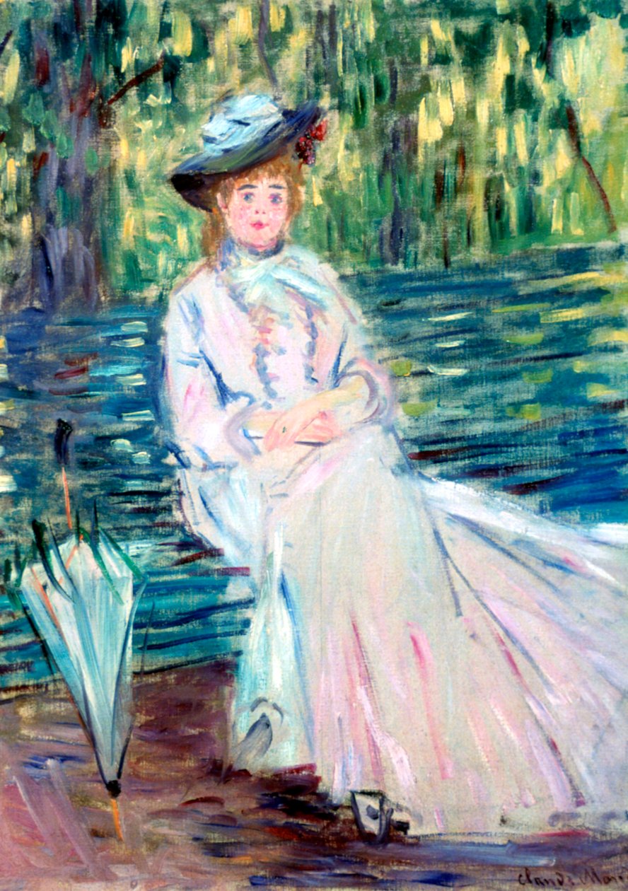 Woman Seated on a Bench by Claude Monet: Buy fine art prints