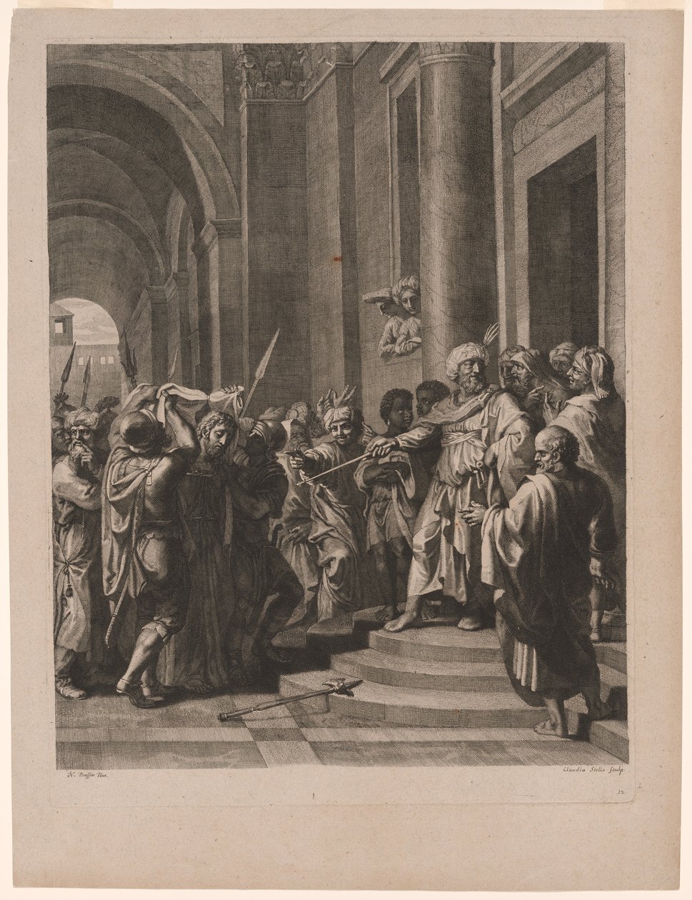 Jesus Wrapped in the Robe of Fools, plate 12 from The Passion of Christ
