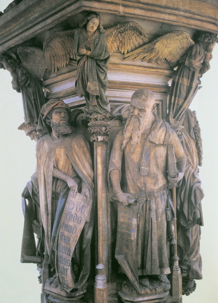 Daniel and Isaiah in Dispute, from the hexagonal pedestal of the Well ...