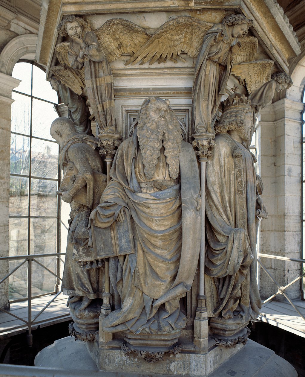 The base of the Well of Moses shows the prophets who foretold the ...