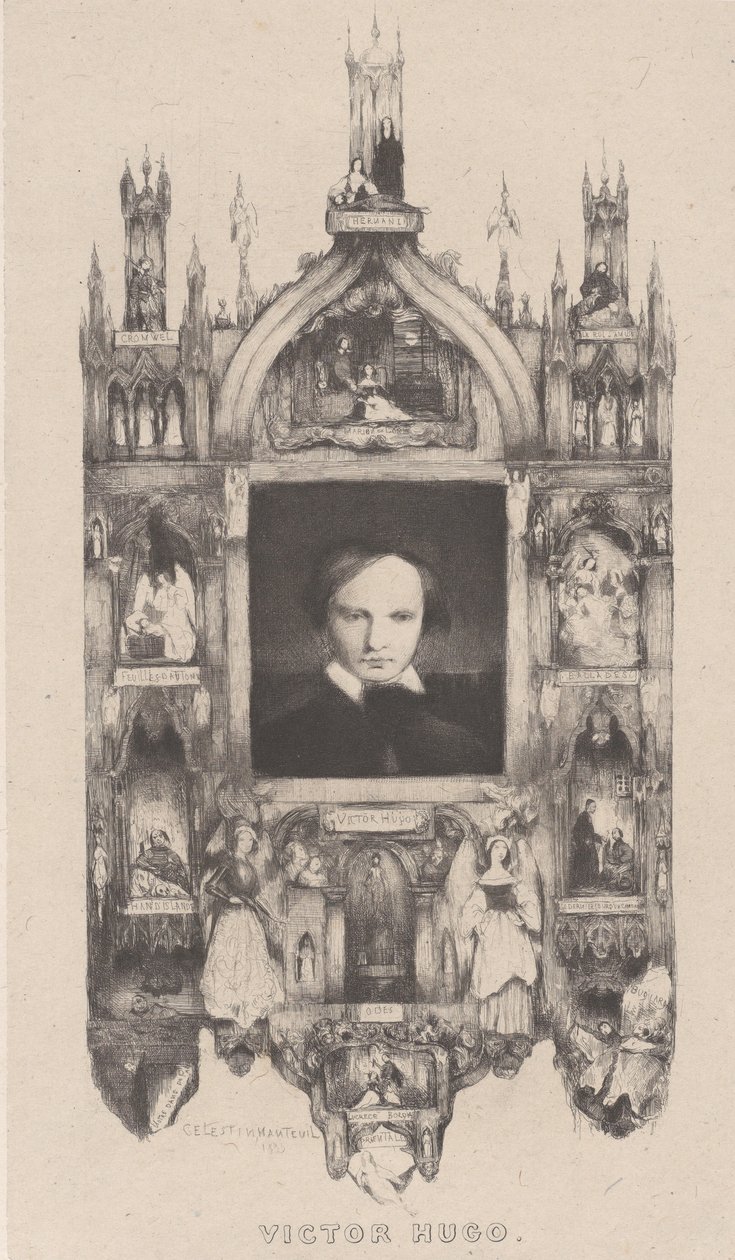 Portrait of Victor Hugo by Célestin Nanteuil