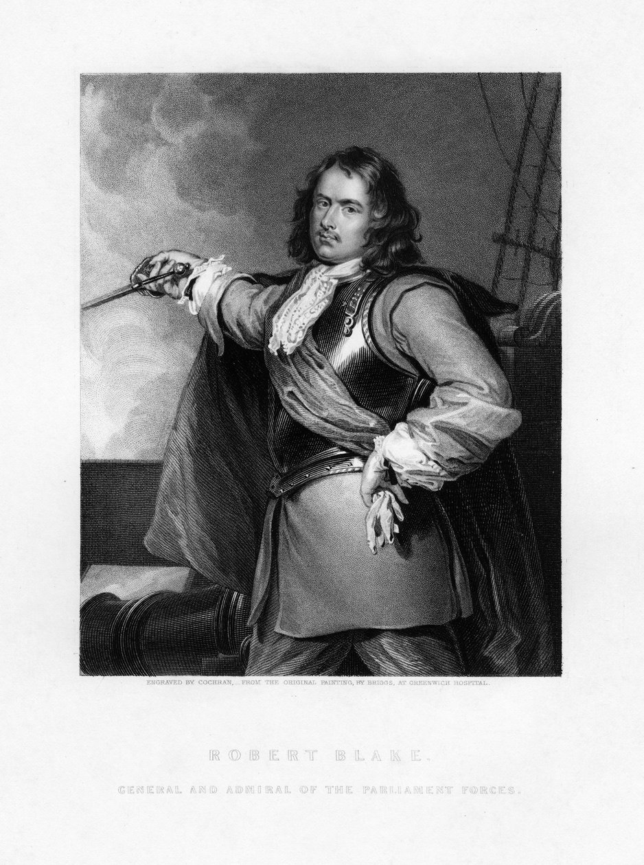 Robert Blake, English Admiral by Cochran: Fine art print