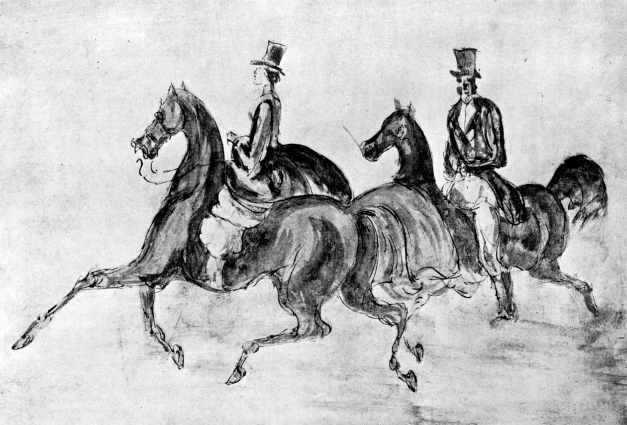 Les Cavaliers by Constantin Guys: Premium art reproduction