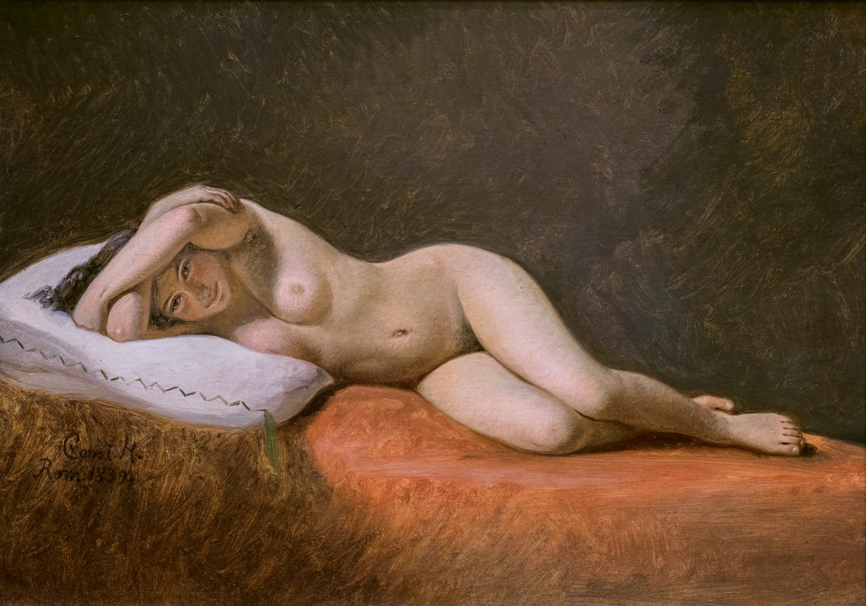 Resting Model by Constantin Hansen: Buy fine art print