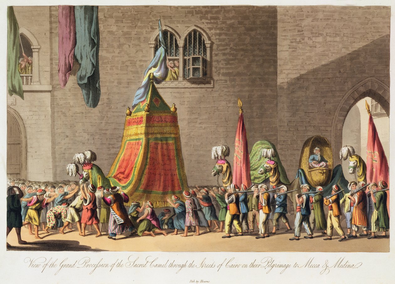 A View of the Grand Procession of the Sacred Camel Through the Streets ...
