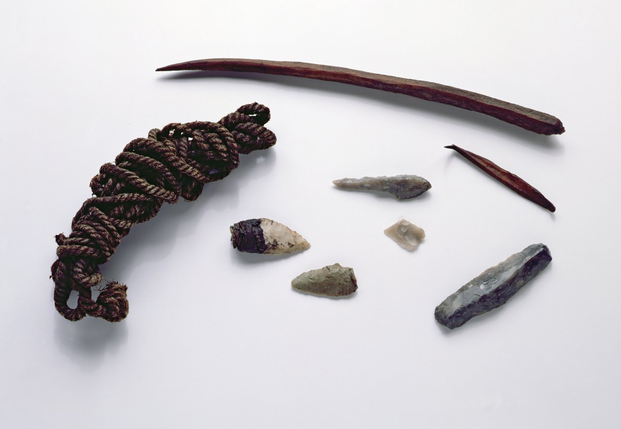 Objects Found with the Oetzi Iceman by Copper Age