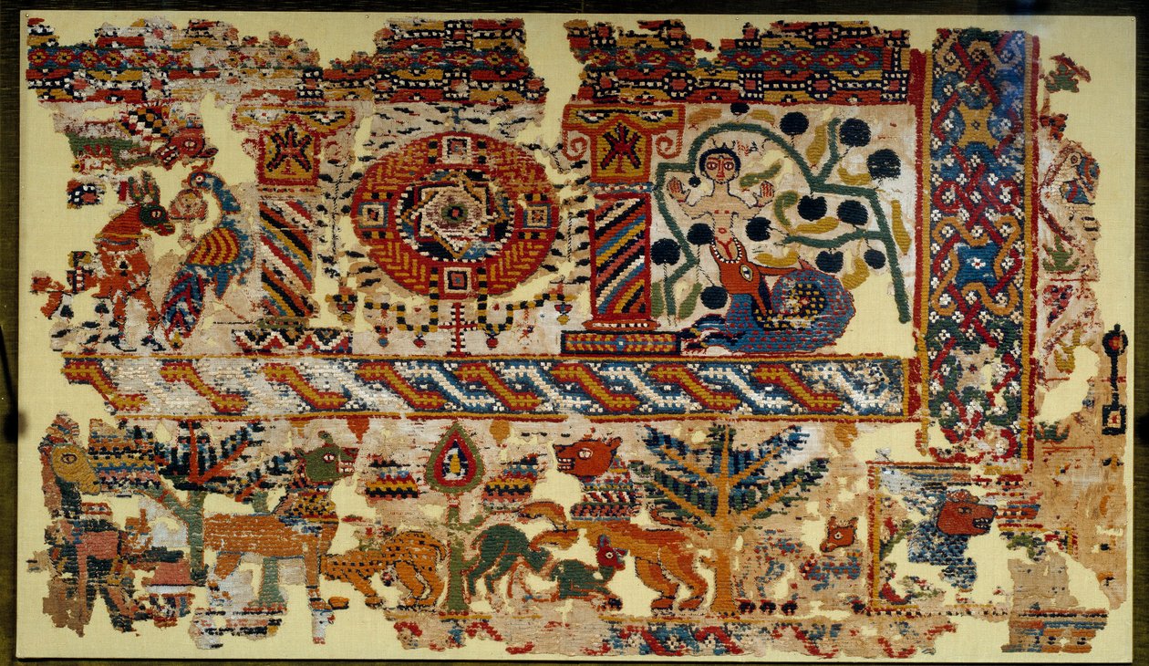 Coptic Art: curtains the triumph of the cross