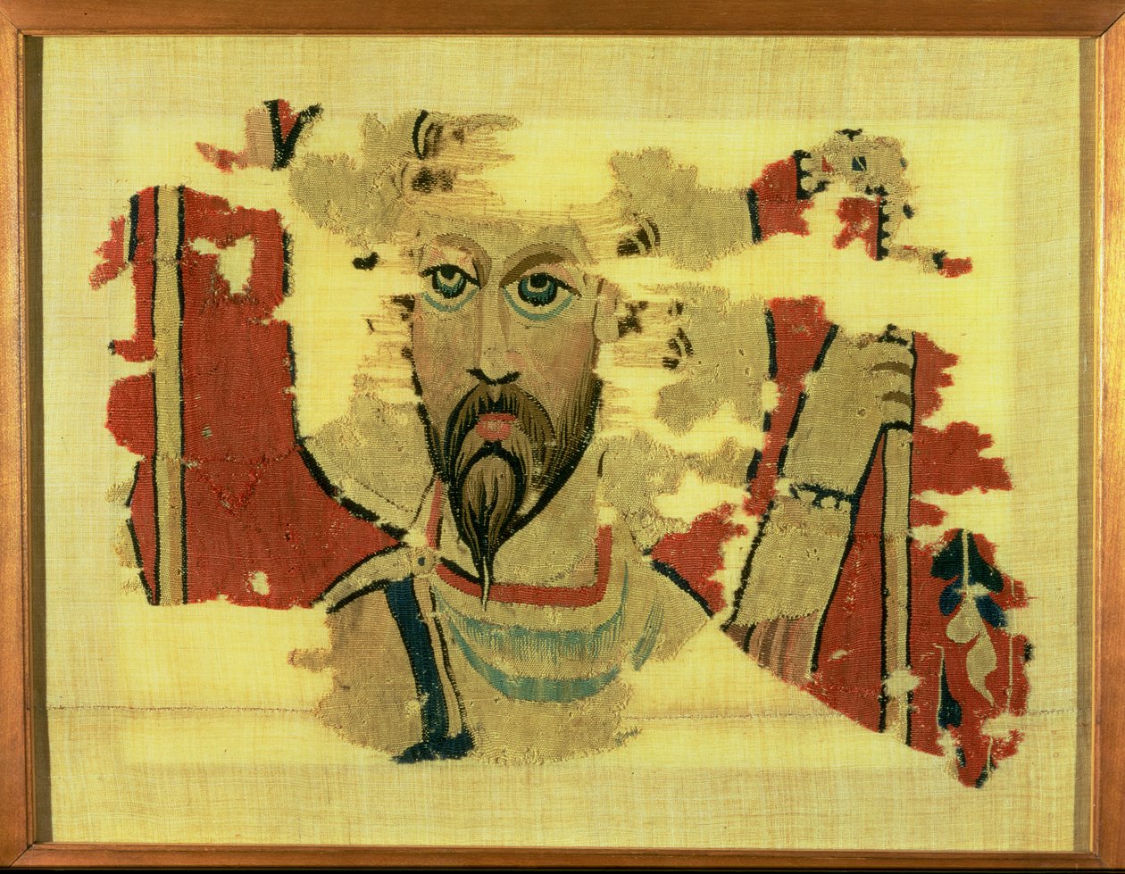 Woven Hanging Depicting the Head of St. Theodore