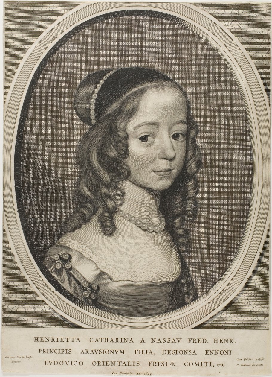 Henrietta Catharina, Princess of Orange Nassau, from Nine Portraits