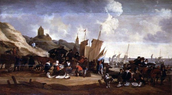 The Fish Market by Cornelius Hubert Van Meurs