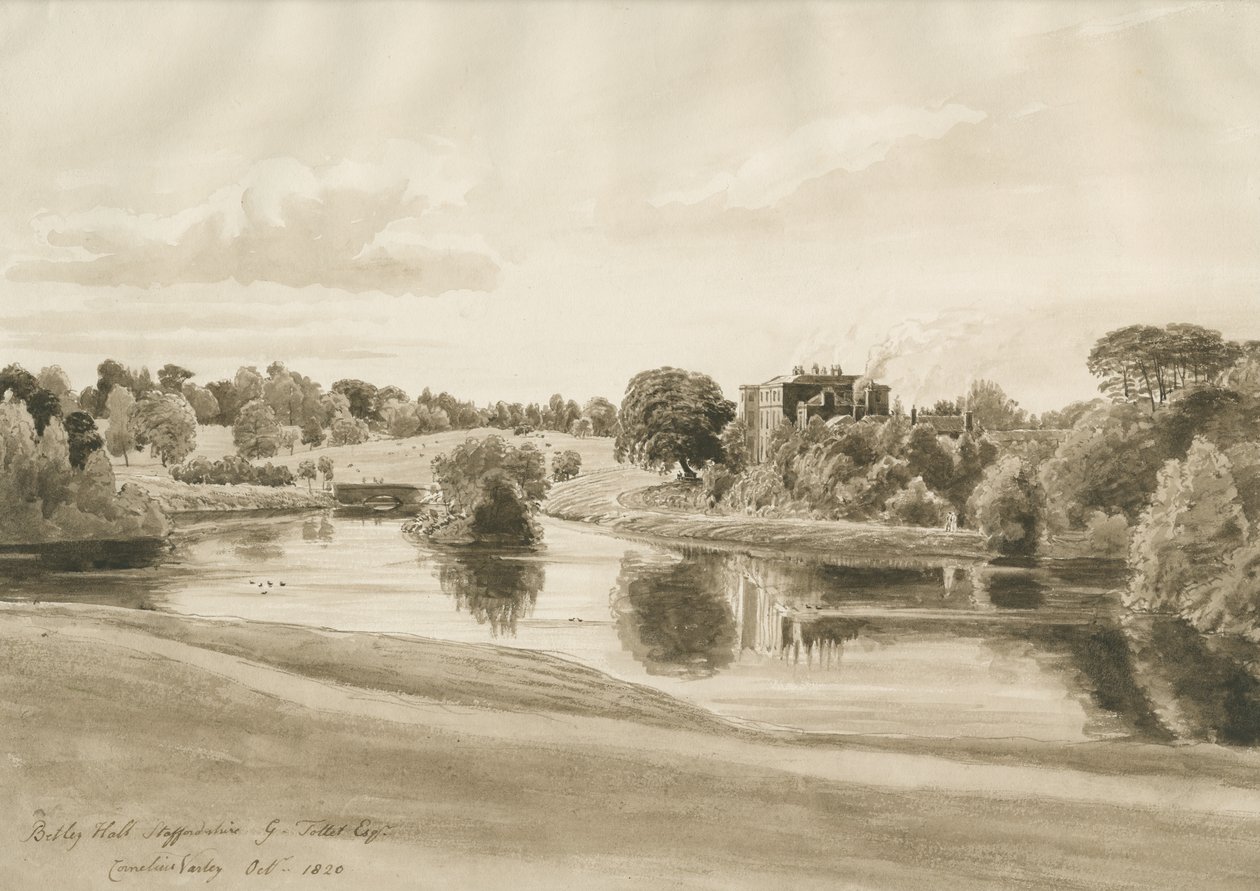 Betley Hall by Cornelius Varley: Buy fine art print