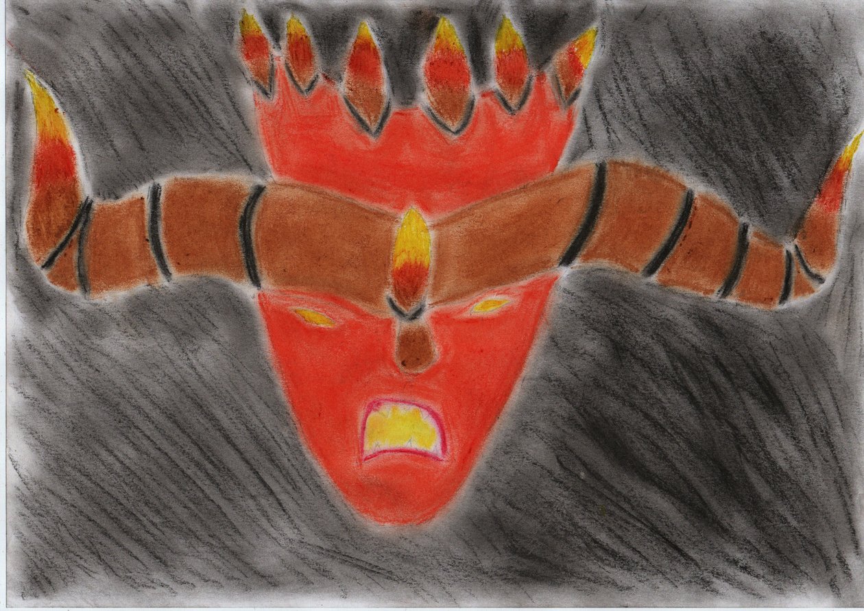 Fire Monster by Crazy Artist: Buy fine art print