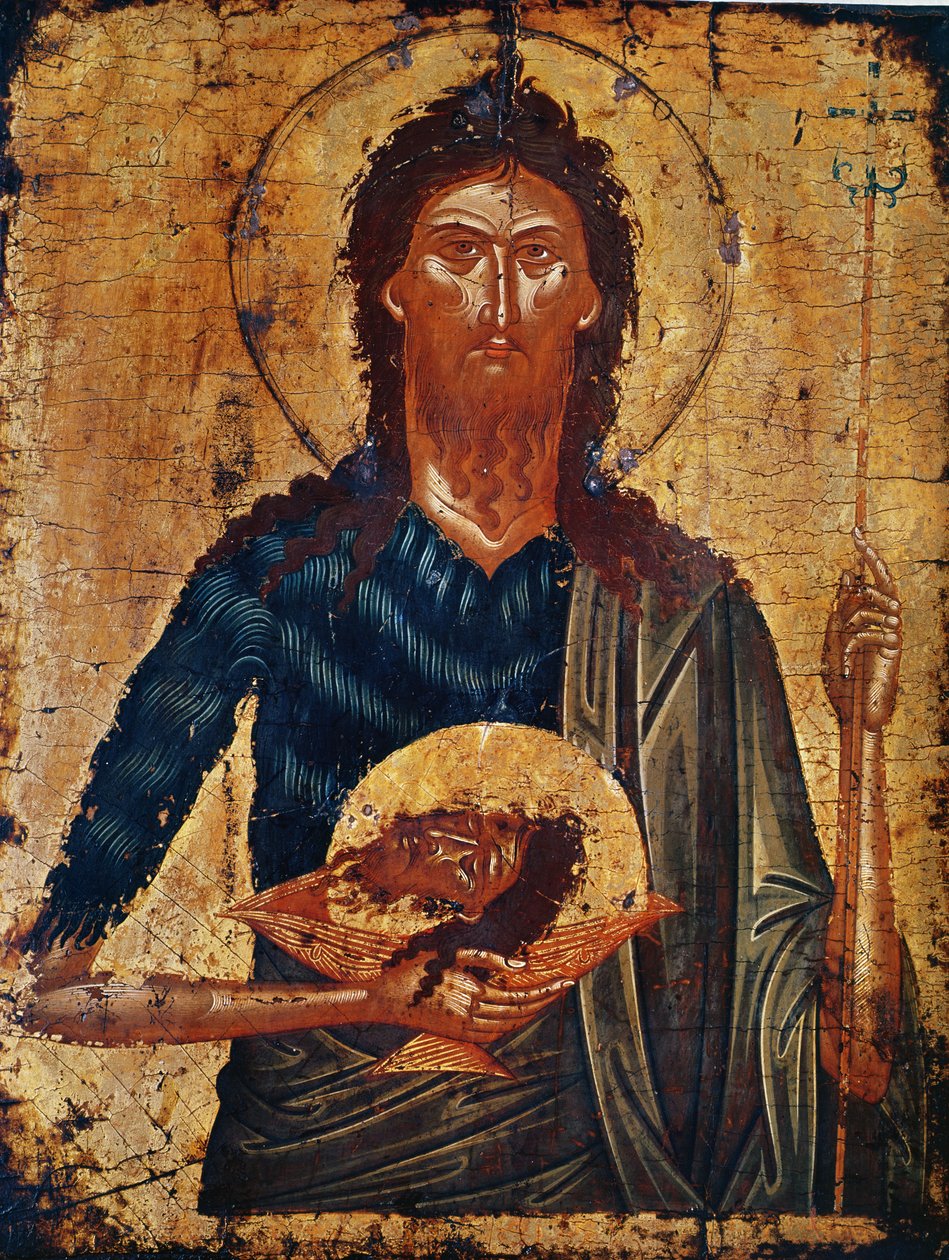 Icon of St. John the Forerunner by Cretan School