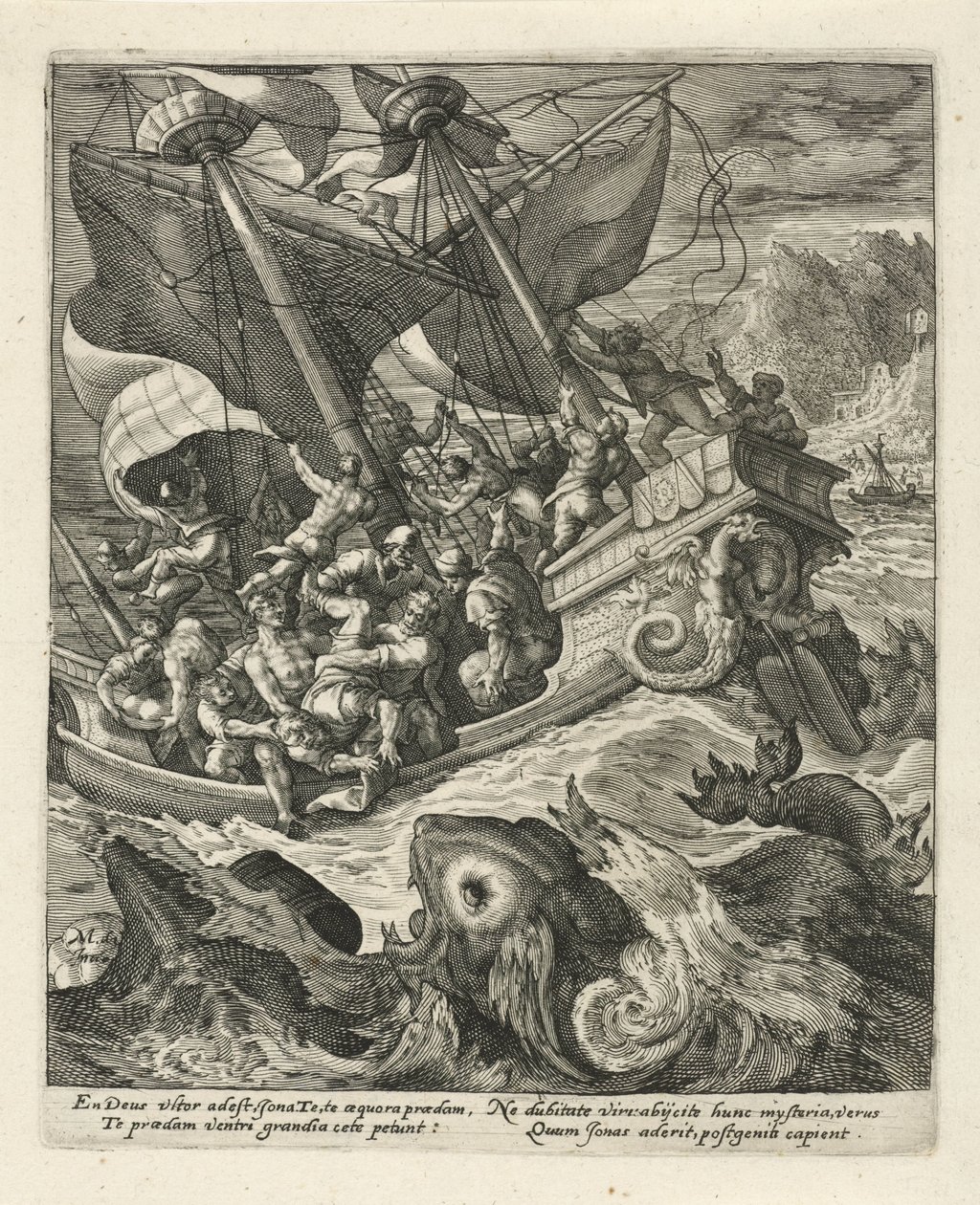 Jonah Thrown Overboard by Sailors