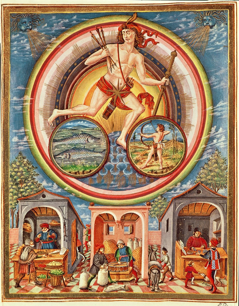 Jupiter, from 'De Sphaera' by Cristoforo De Predis