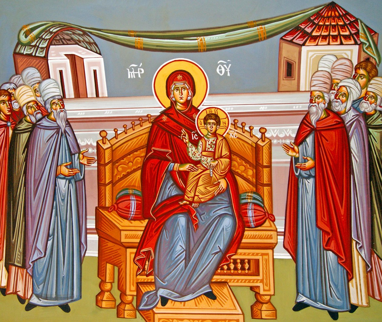 Elders Celebrate the Virgin Mary, Cyprus by Cypriot