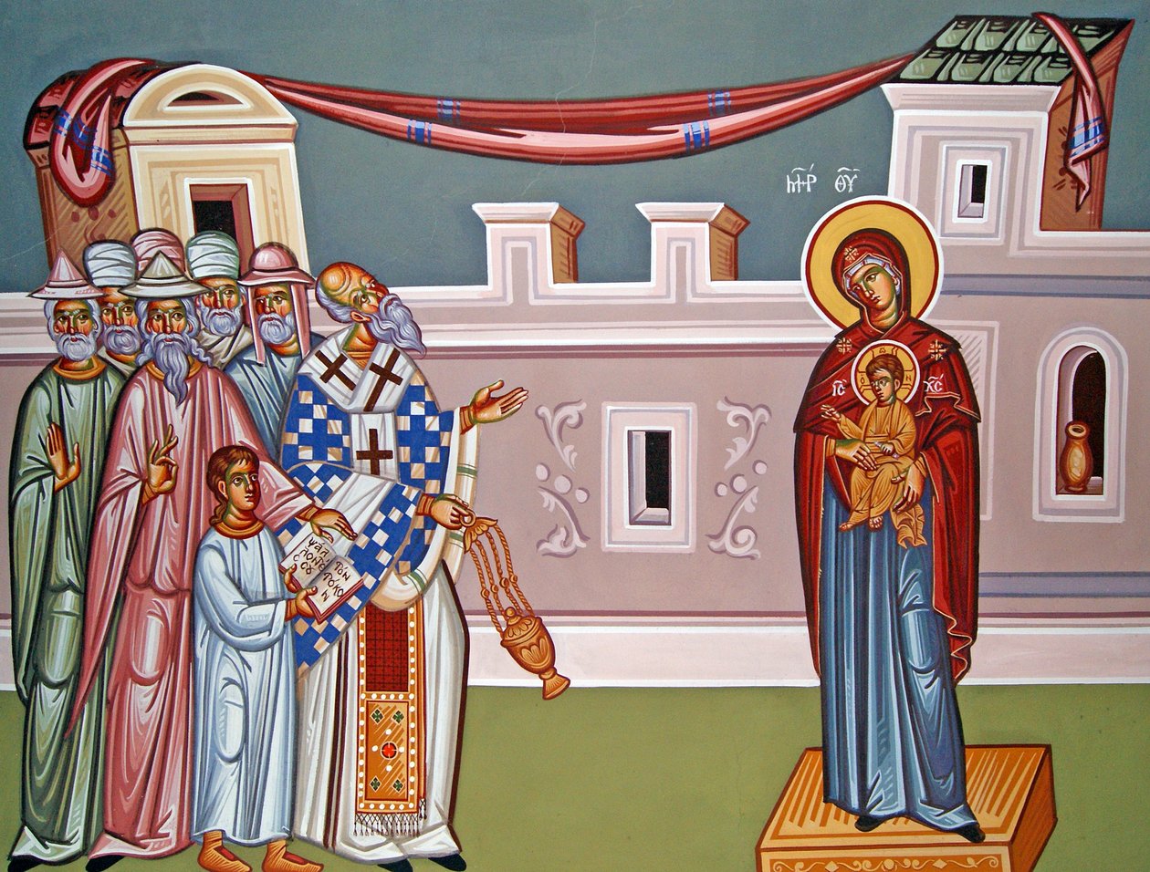 Mural Depicting the Madonna and Child, Cyprus by Cypriot