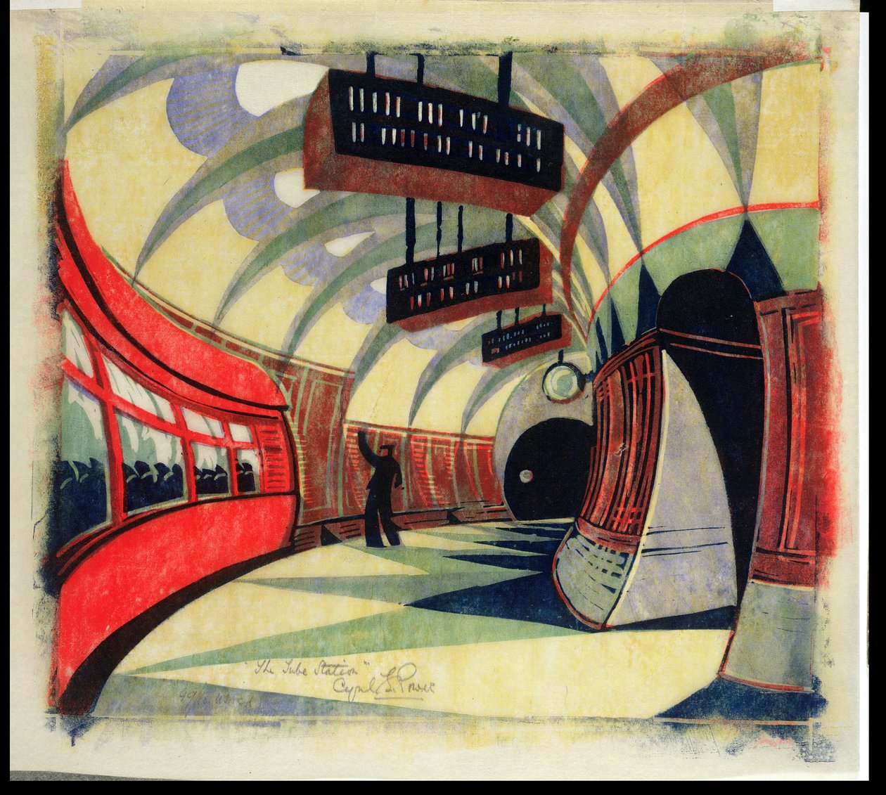 The Tube Train, c.1932 by Cyril Edward Power
