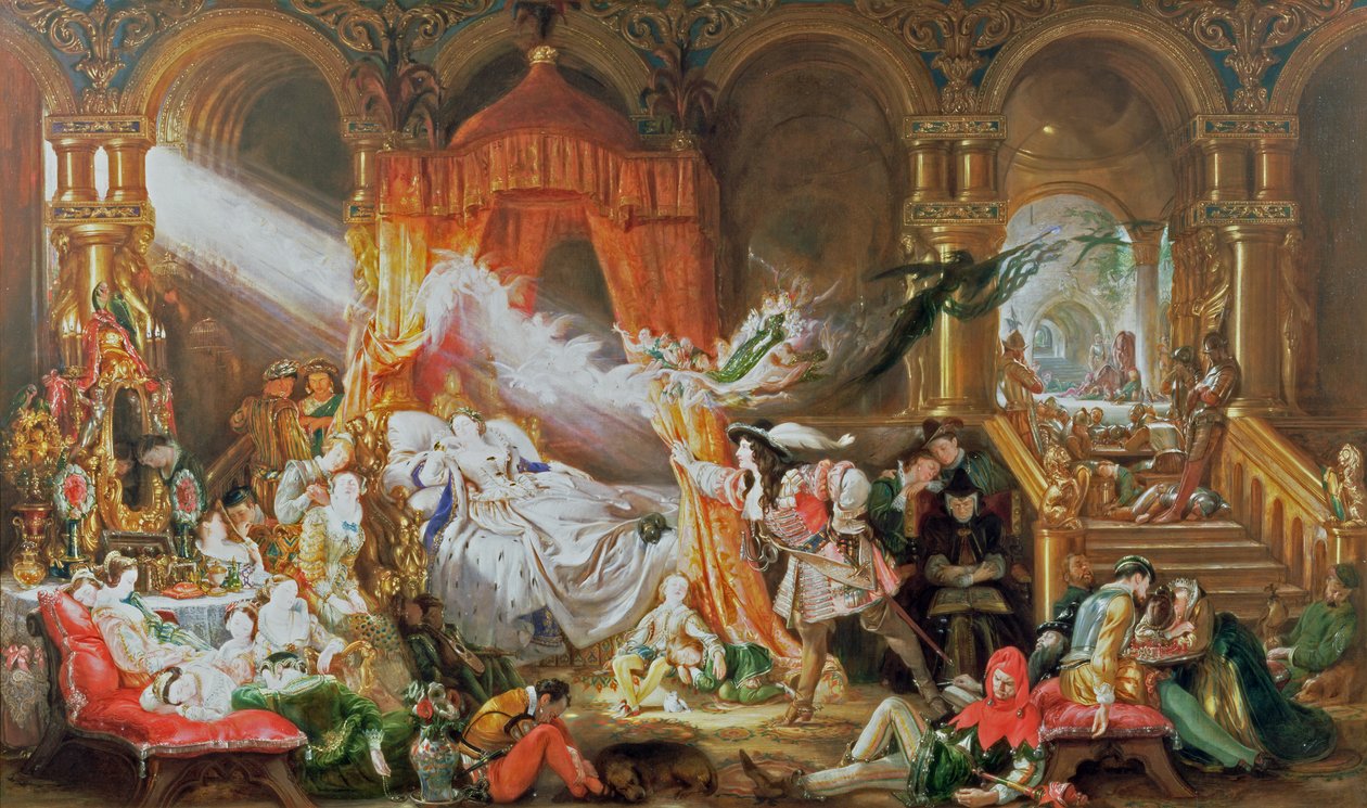 The Sleeping Beauty by Daniel Maclise: Buy fine art print