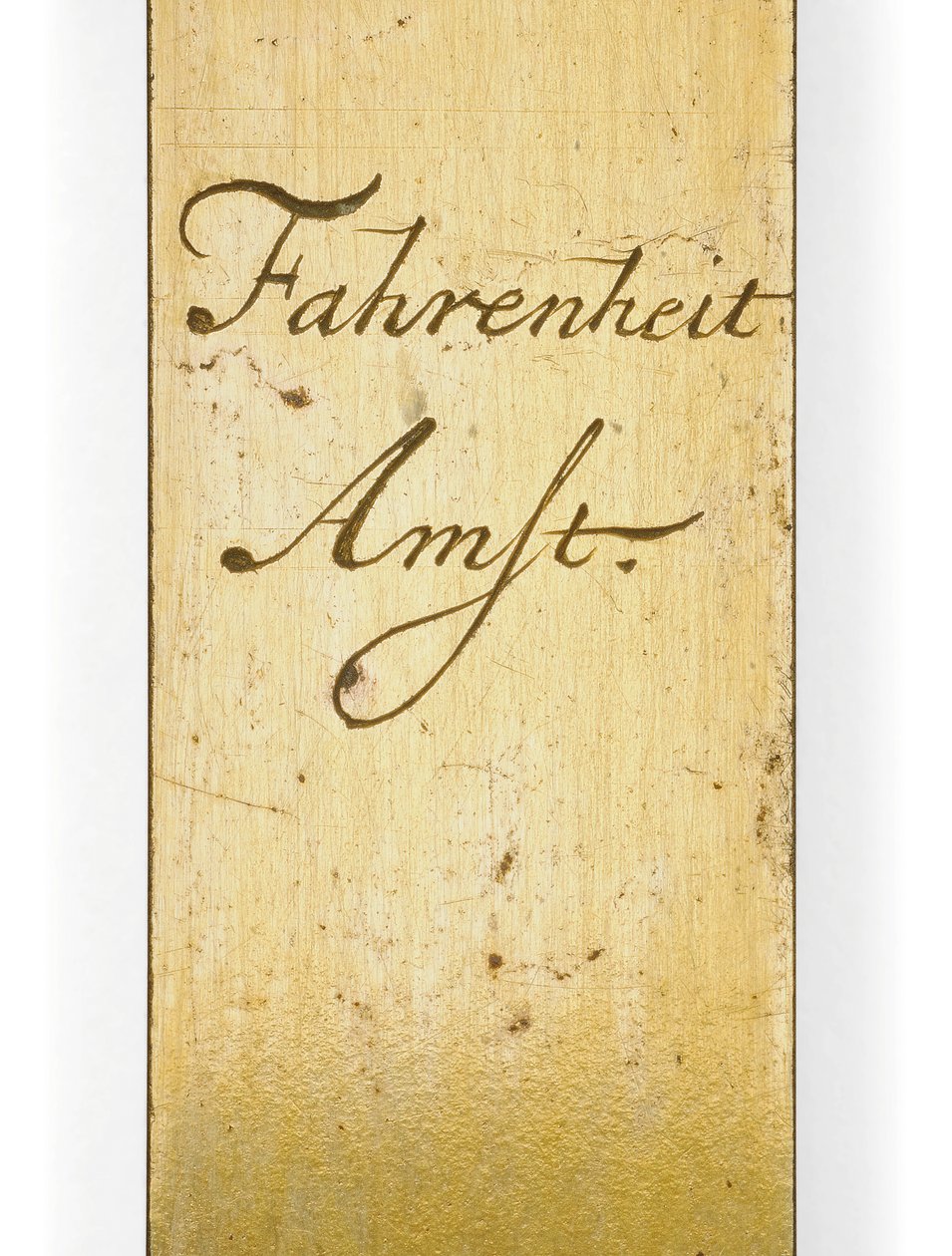 Signed Thermometer Scale by Daniel Gabriel Fahrenheit