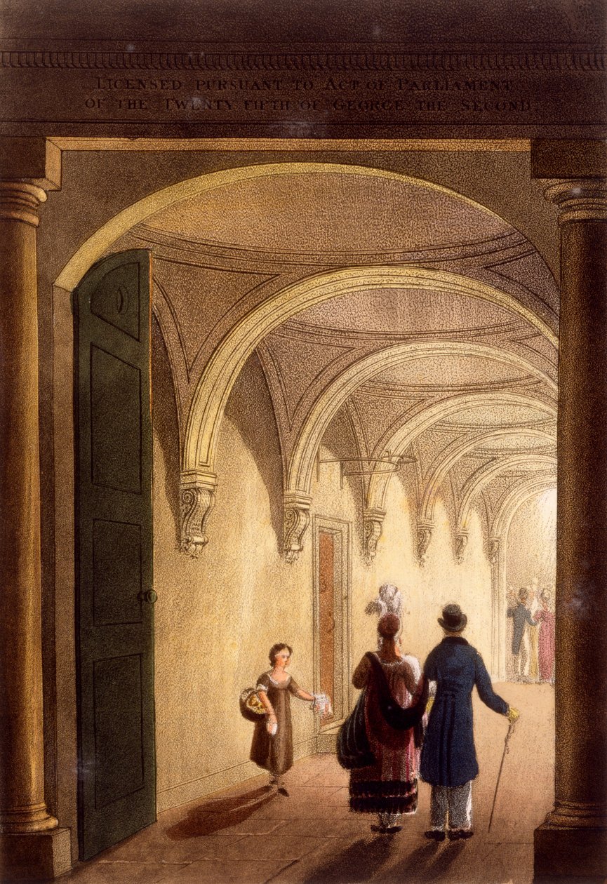 Box Entrance to the English Opera House by Daniel Havell