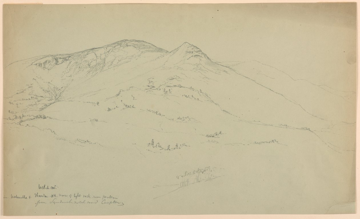 Welch Mountain in Waterville and Thornton, New Hampshire, from Sandwich ...