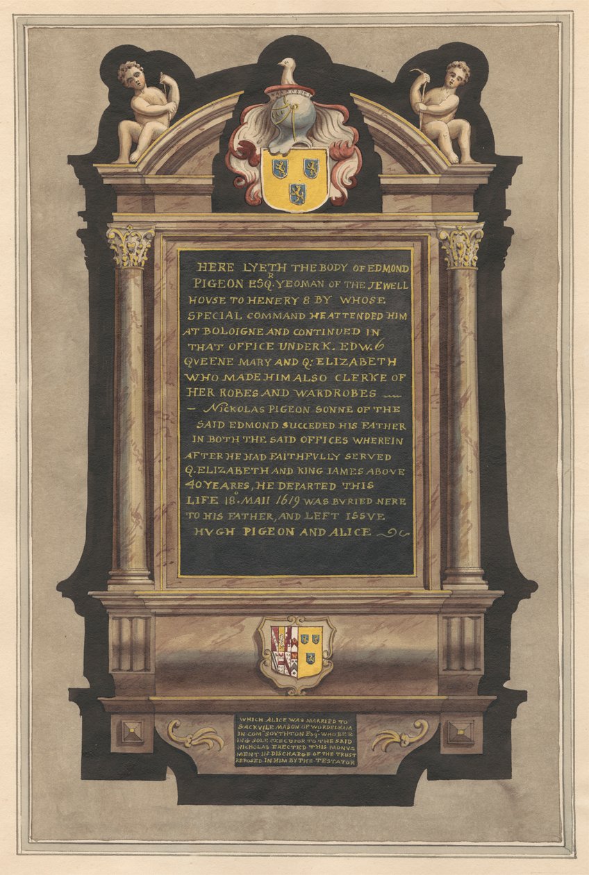 Memorial to Edmond Pigeon and Nickolas Pigeon
