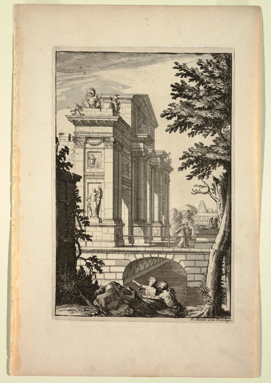 Plate in New Book of Landscapes by Daniel Marot