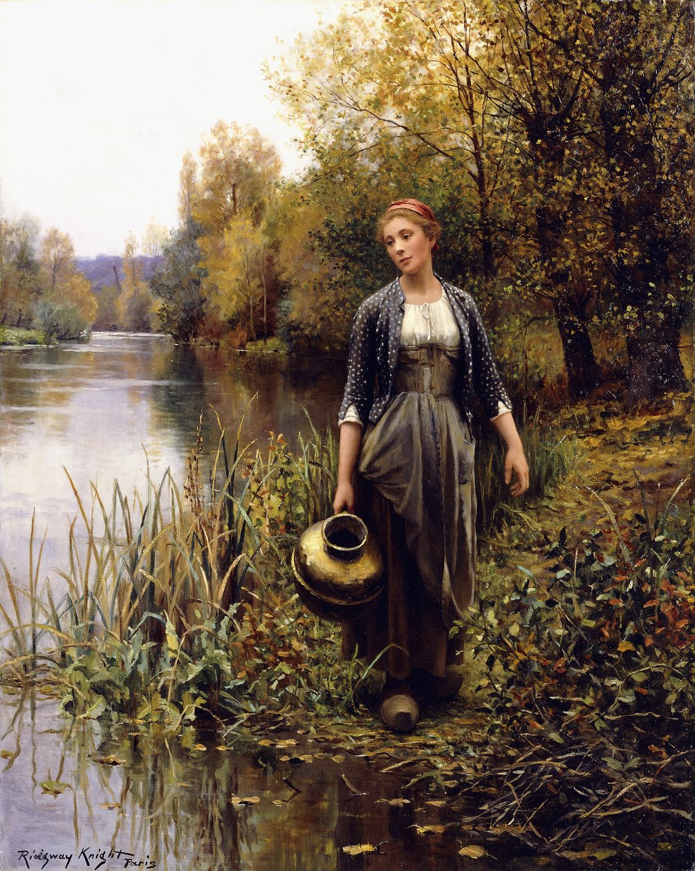 At the Water's Edge by Daniel Ridgway Knight