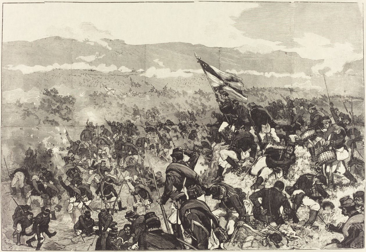 Battle of Plevna. July 30, Attack on the Heights