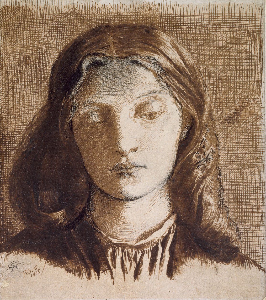 Elizabeth Siddal by Dante Gabriel Rossetti: Fine art print