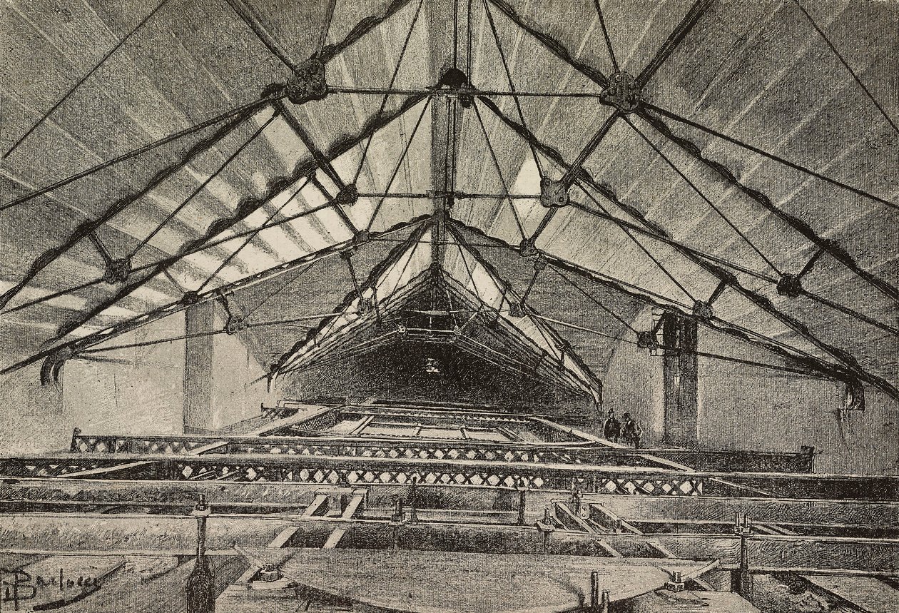 Roof and the Metal Truss Supporting the Ceiling, New Arm of the ...