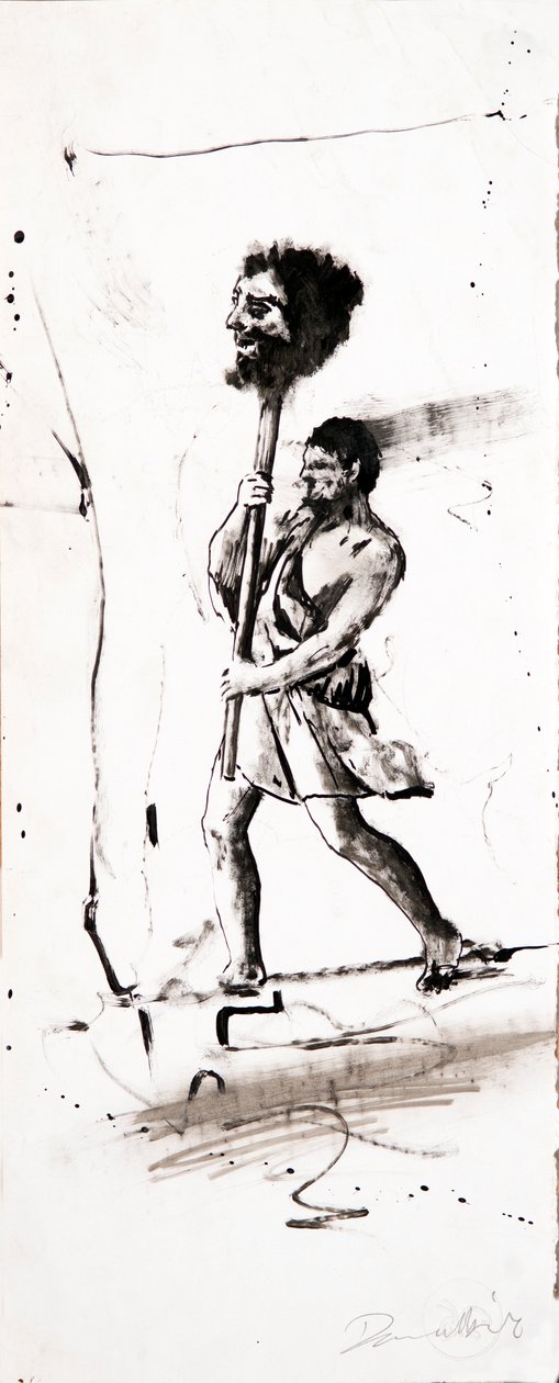 David and Goliath Study by Darren Coffield: Fine art print