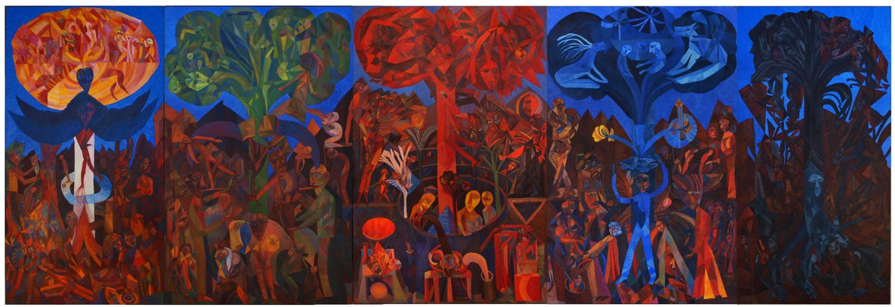 The 5 Trees by Dave Pearson: High-quality fine art print