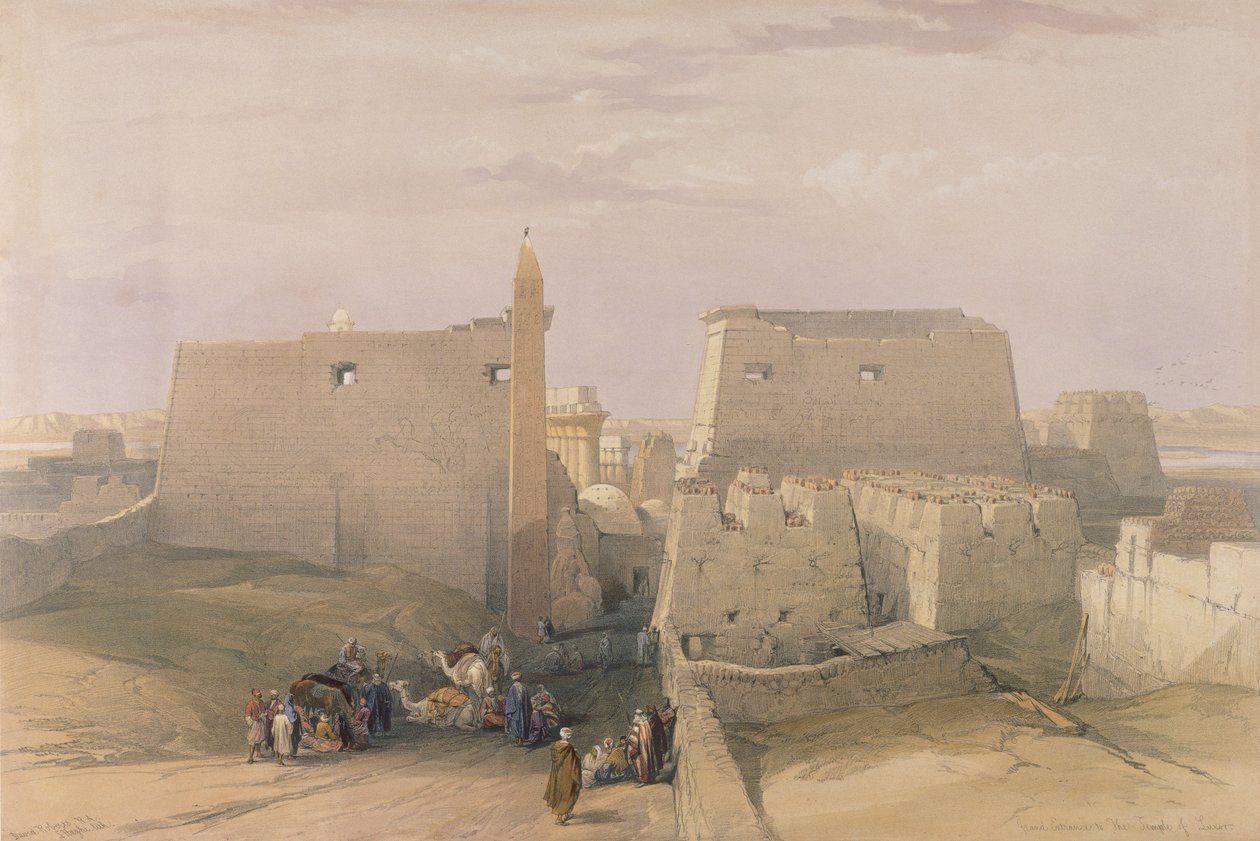 Grand Entrance to the Temple of Luxor by David Roberts