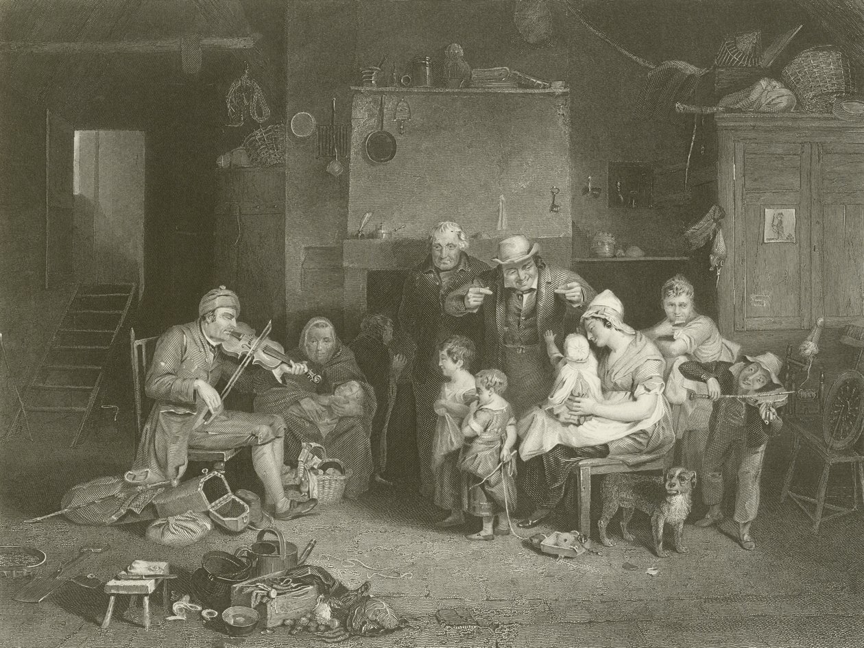 The Blind Fiddler by David Wilkie: Buy fine art print