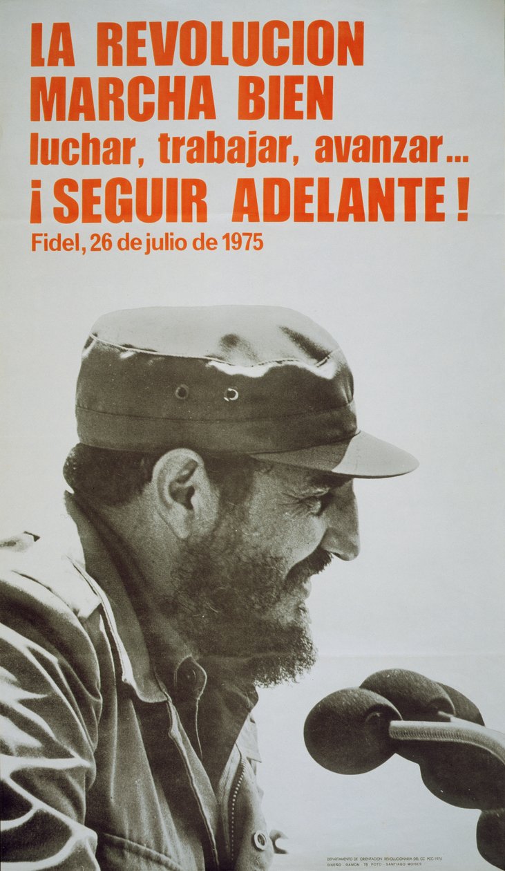 Poster featuring Fidel Castro by John Ward Dunsmore