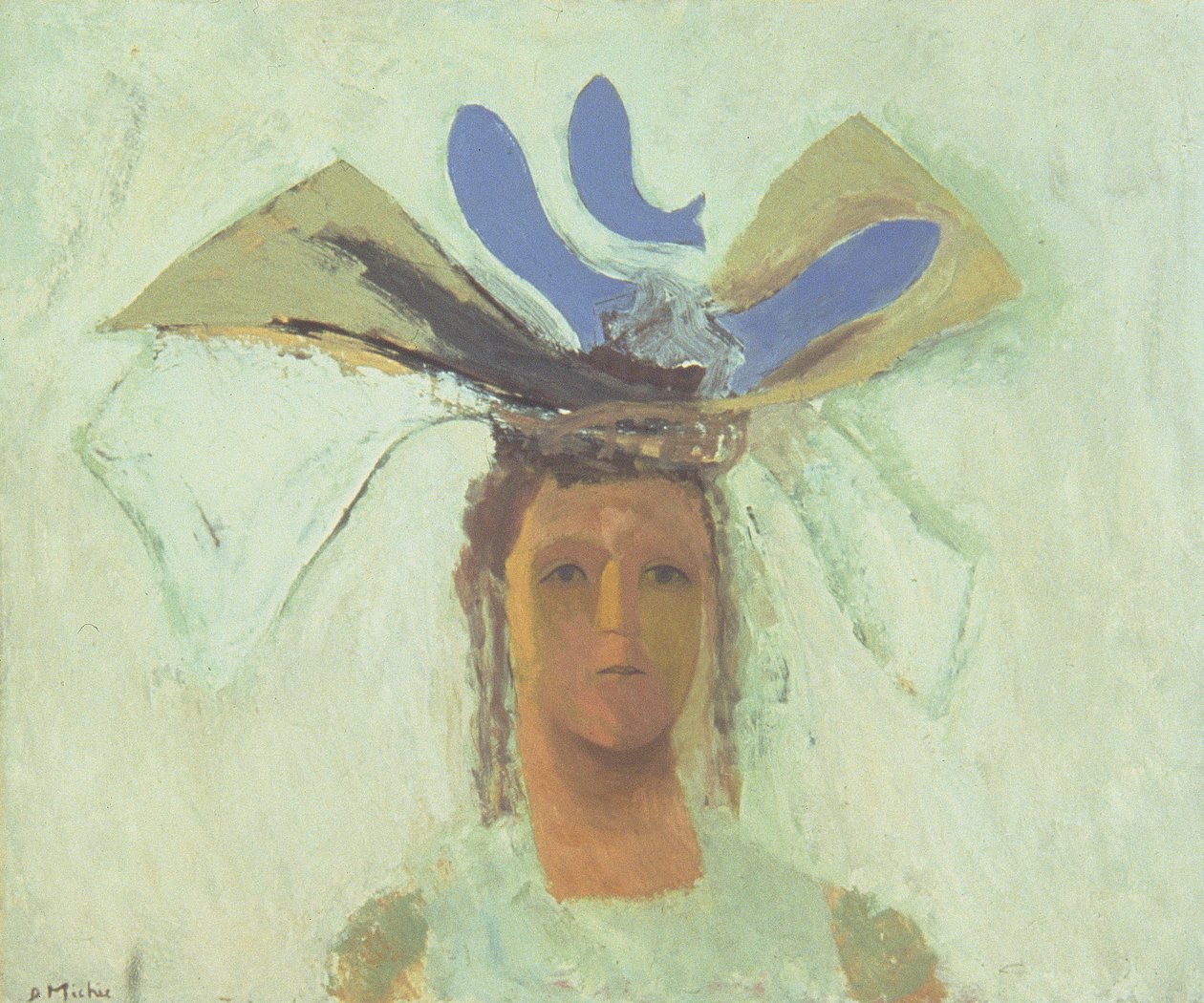 Girl with Blue Fish by David Alan Redpath Michie